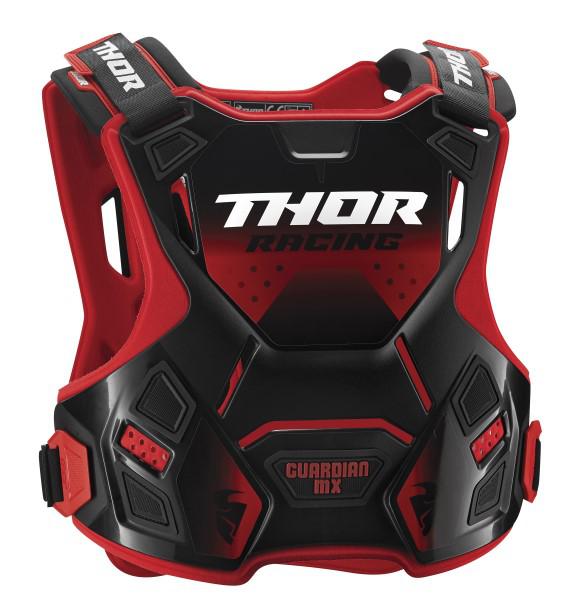 THOR GUARDIAN ROOST CHEST PROTECTOR BLACK/RED – City Honda Manawatu